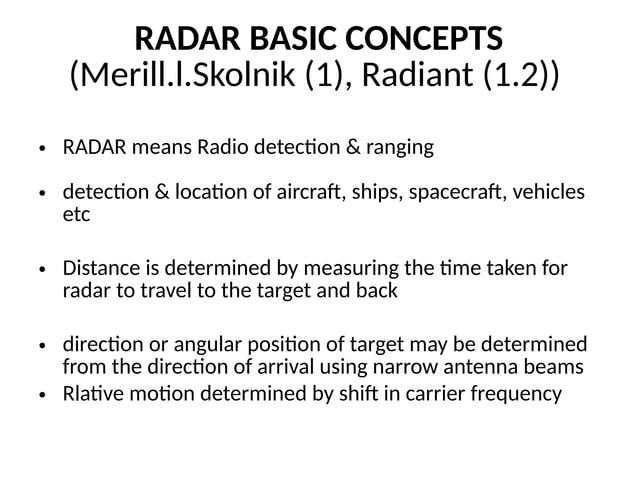 Basic Radar System Block Diagram consists of a transmitter and a ...