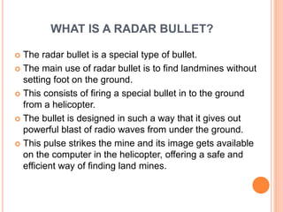 RADAR BULLET | PPTX