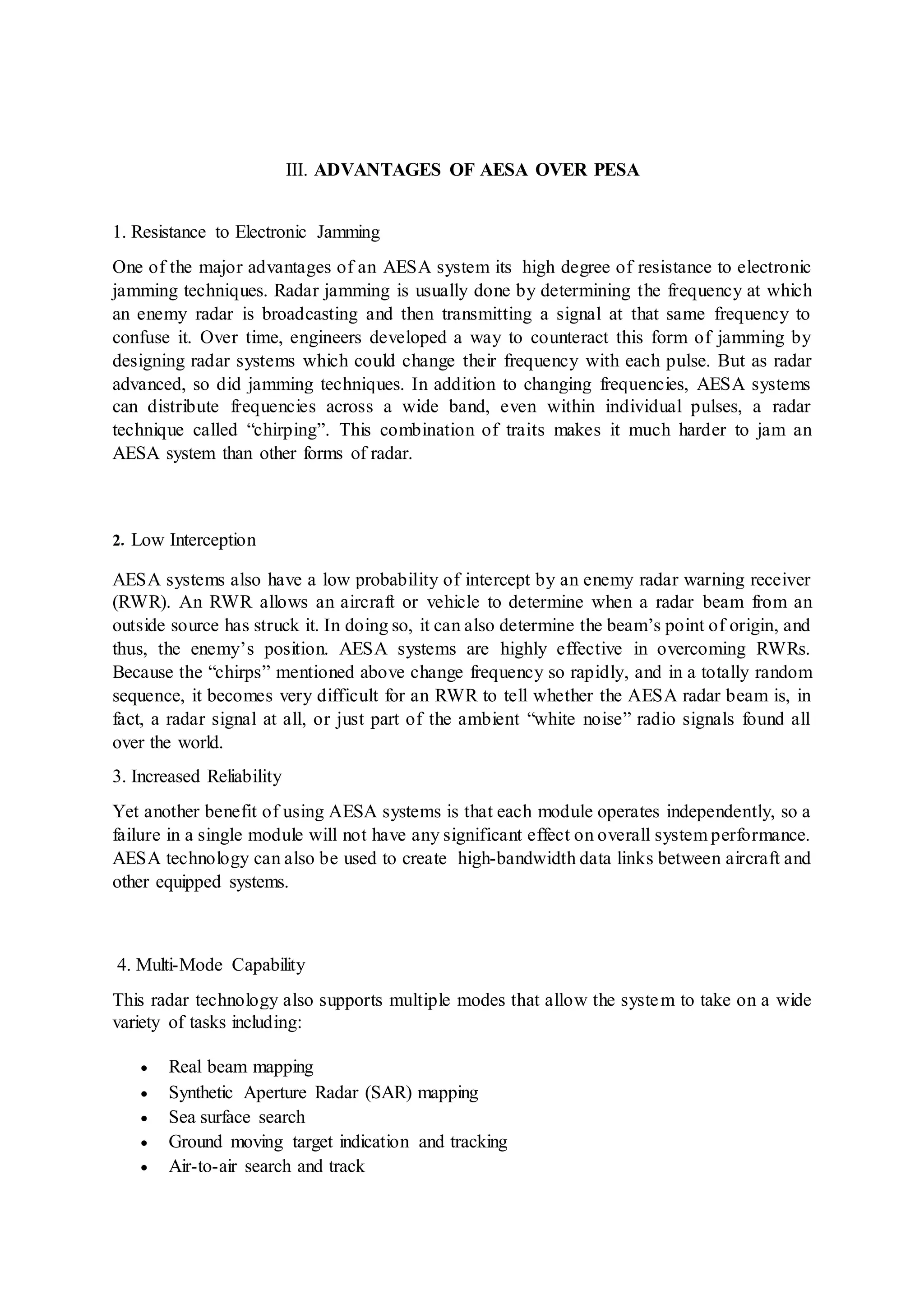 Radar case study on aesa radar | DOCX
