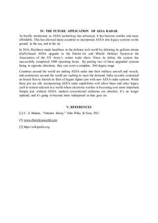 Radar case study on aesa radar | DOCX