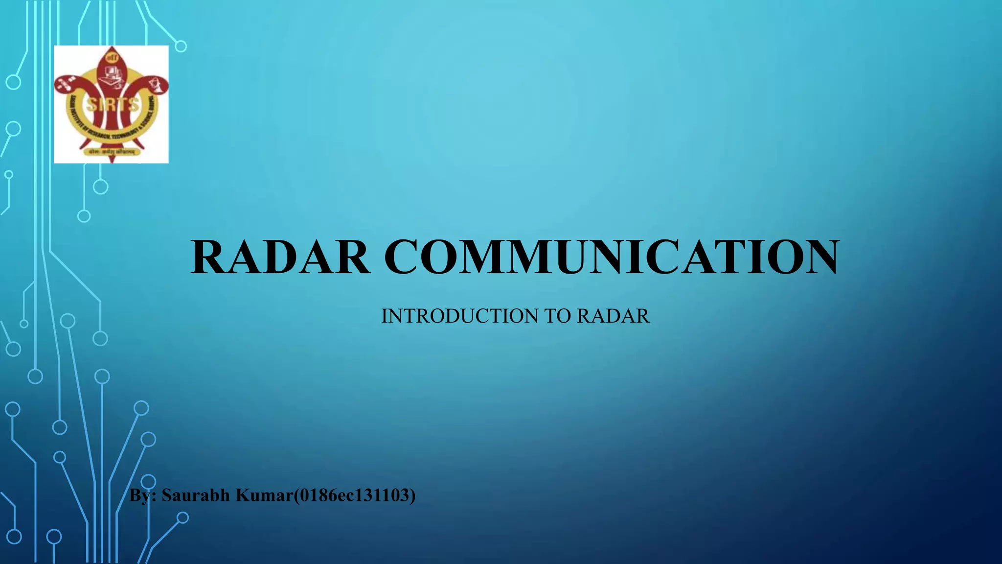 Radar communication | PPTX