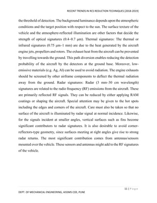 Radar crossection area reduction techniques | PDF
