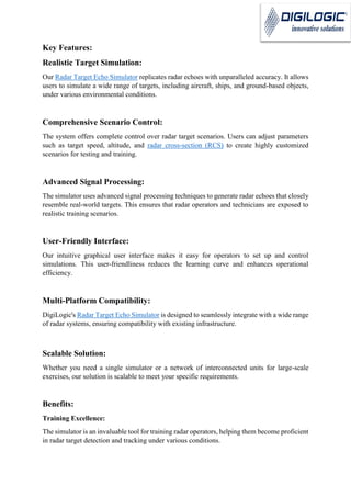 Radar Echo Simulator | PDF