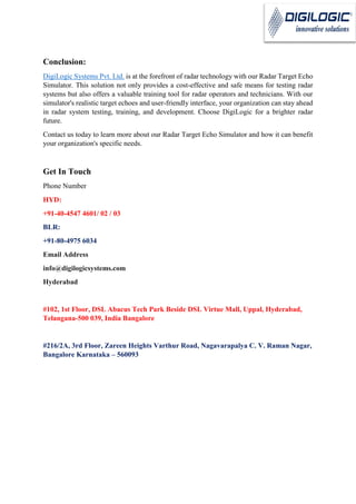 Radar Echo Simulator | PDF