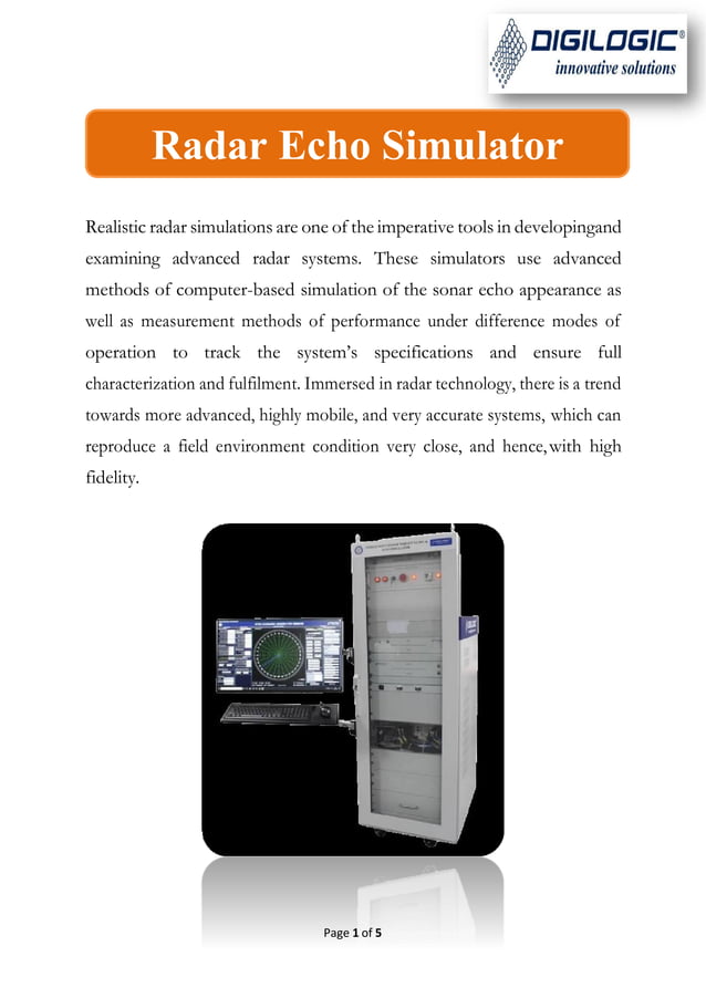 Radar Echo Simulator - Digilogic Systems | PDF