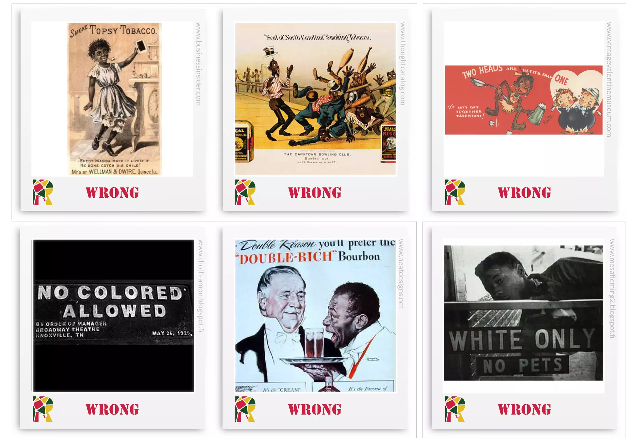 Radar flashcards: racist postcards and adverts (negative) | PDF