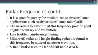 Radar frequencies and applications completed | PPTX