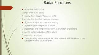 Radar fundamentals | PPTX