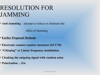 RADAR Jamming and Anti-Jamming | PPT