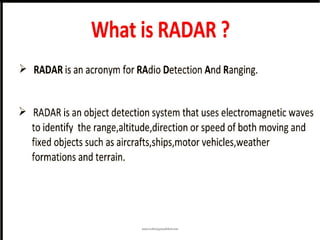 RADAR Jamming and Anti-Jamming | PPT