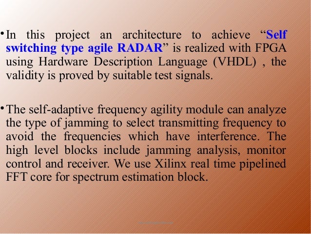 RADAR Jamming and Anti-Jamming