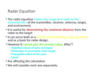 Radar Lecture 1.ppt in Telecomunication engineering | PPT