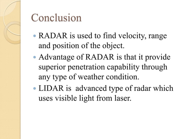 Radar ppt | PDF | Physics | Science