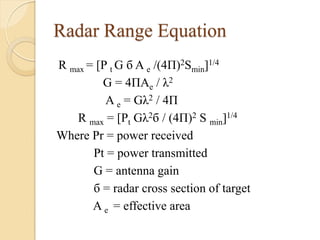 Radar ppt | PDF