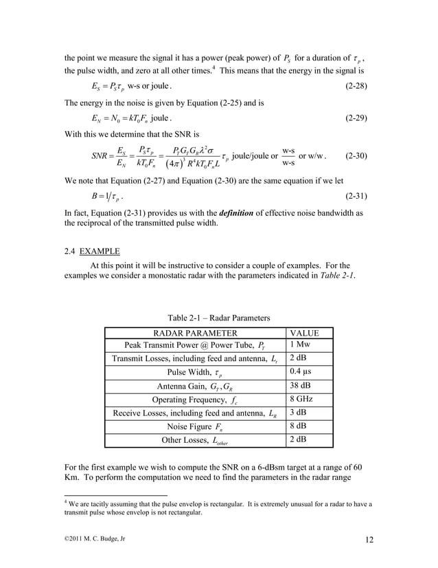 Radar Rangeequation22011 Pdf 1604