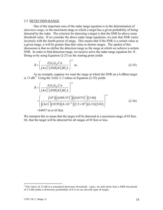 Radar rangeequation(2)2011 | PDF