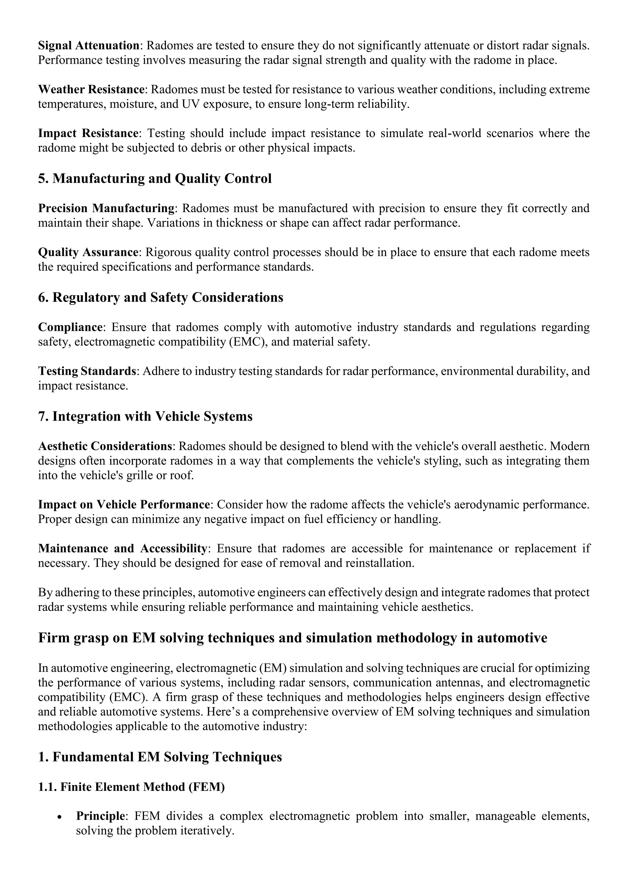 Radar Sensor Integration on Vehicle. | PDF