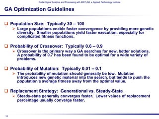 ATI's Radar Signal Analysis and Processing using MATLAB Technical Training Short Course Sampler ...