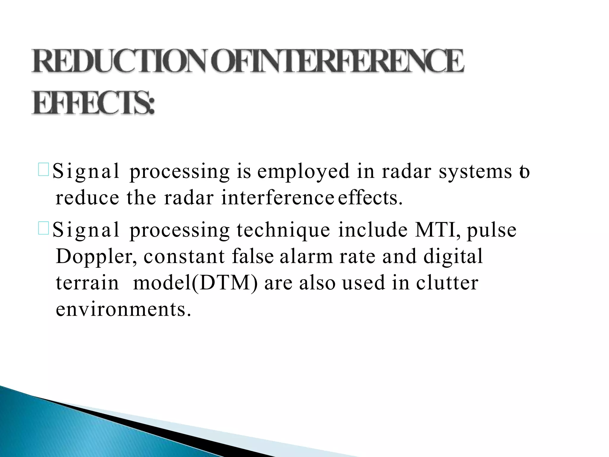 Radar signal process(Radar) | PPTX