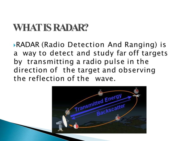Radar signal process(Radar) | PPTX