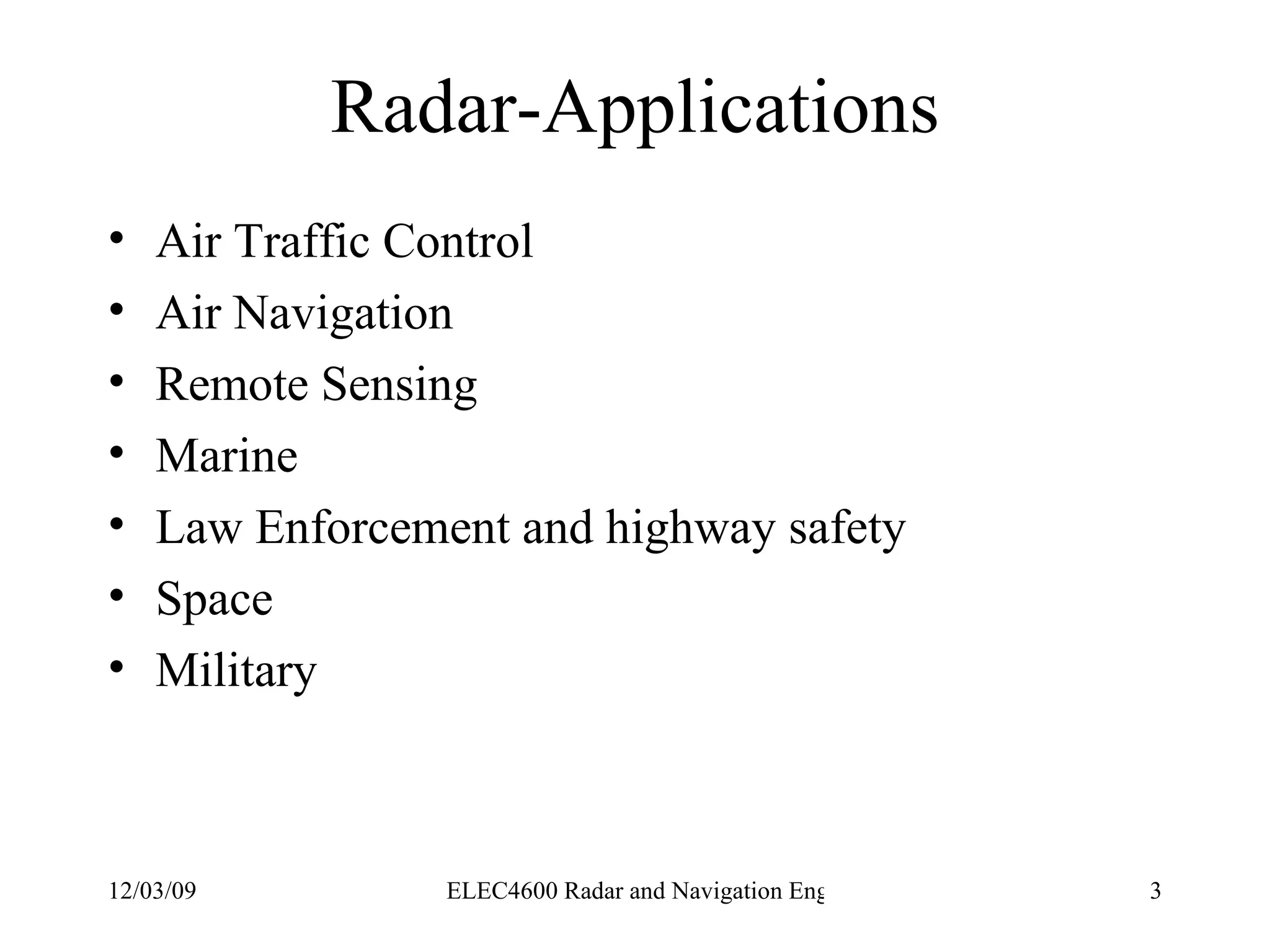 Components of a Pulse Radar System | PPT