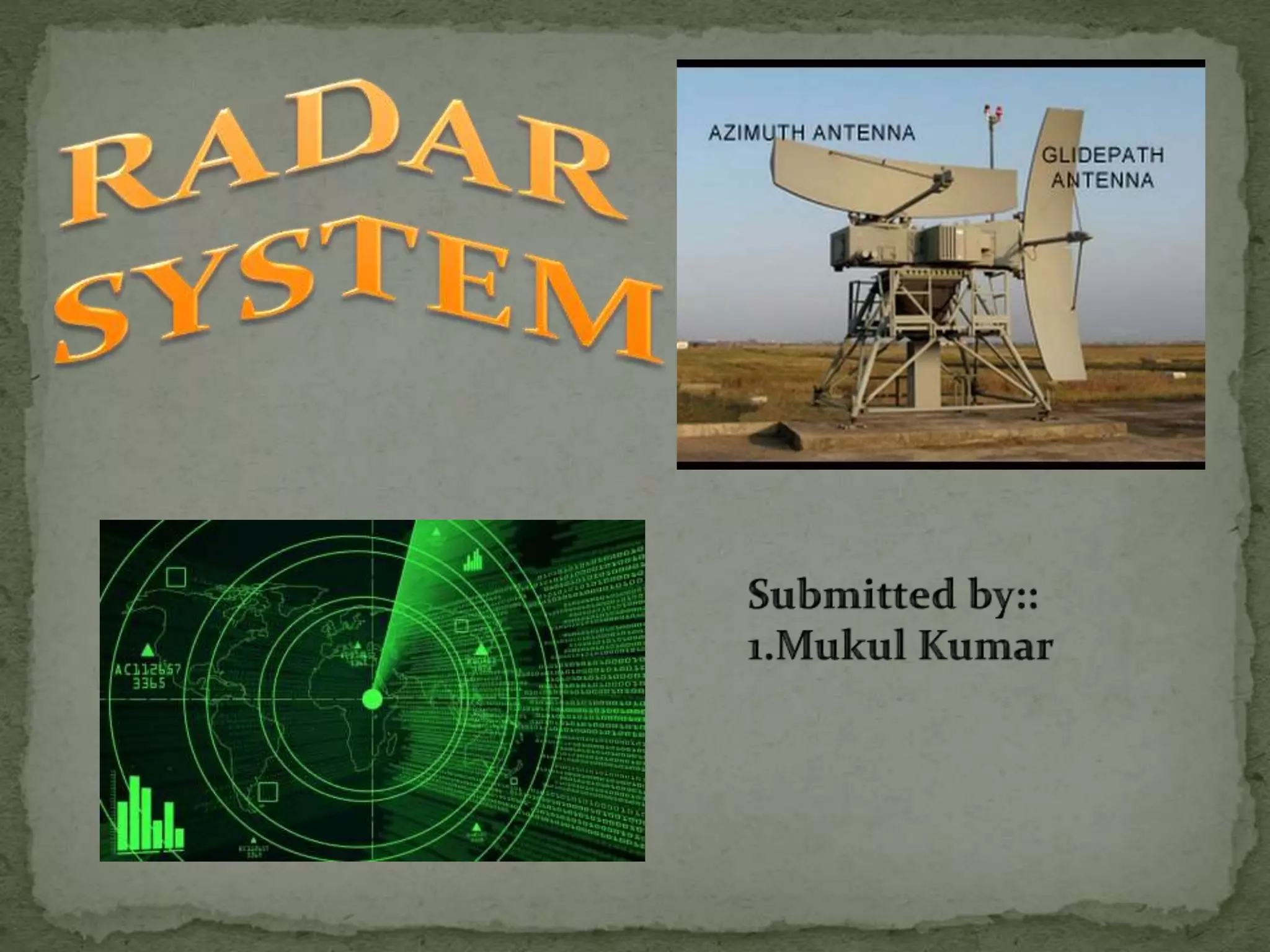 Radar system | PPTX