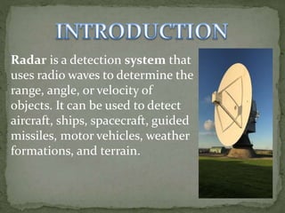 Radar system | PPTX