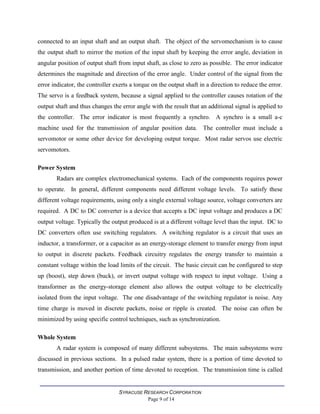 Radar system components and system design | PDF