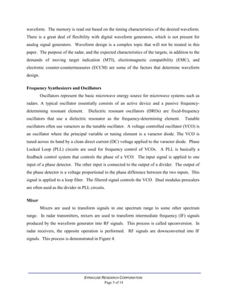 Radar system components and system design | PDF