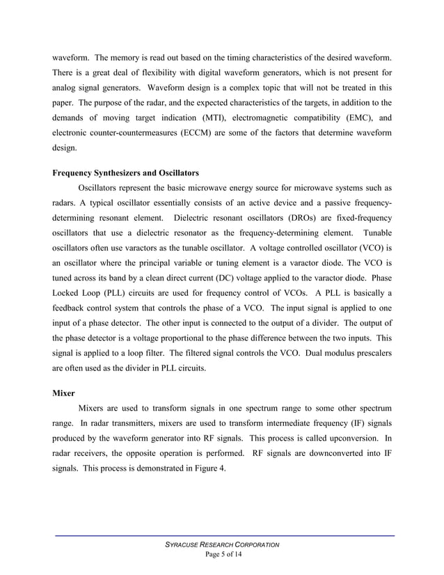 Radar system components and system design | PDF | Science