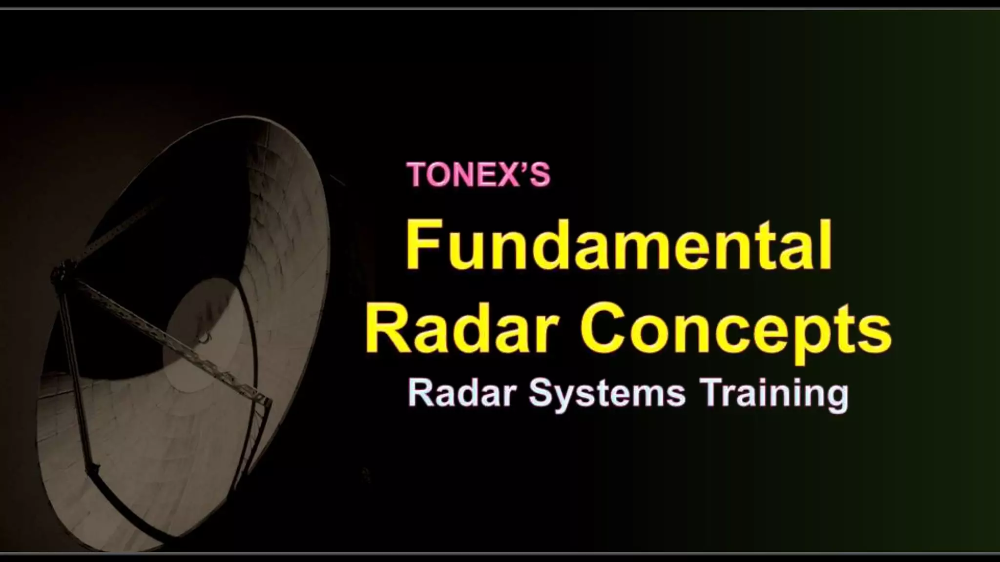Fundamental Radar Concepts, Radar Systems Training | PPTX