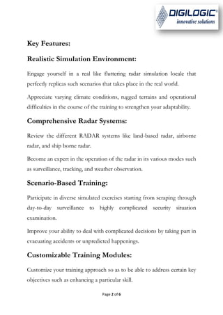 Radar Training Simulator - Digilogic Systems | PDF