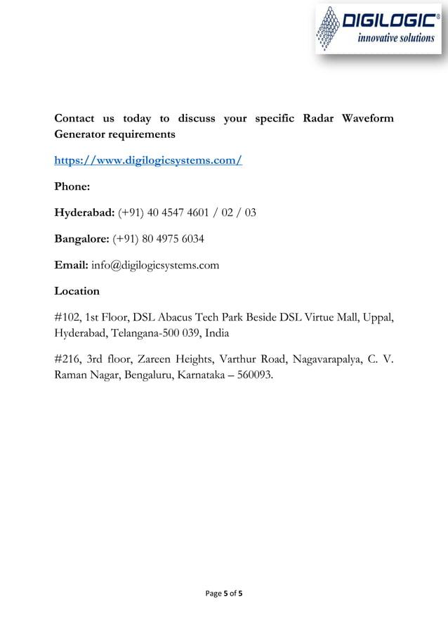 Radar Waveform Generator - Digilogic Systems | PDF | Digital Audio | Computer Software and ...