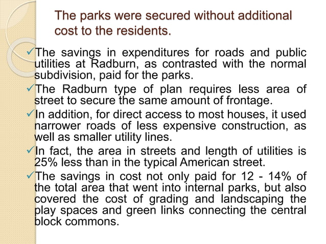 Radburn city, vikas rathore | PPTX | Houses | Real Estate
