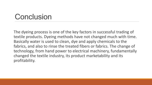Presentation on Dyeing | PPTX