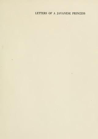 Raden adjeng kartini-Letters of a Javanese Princess | PDF