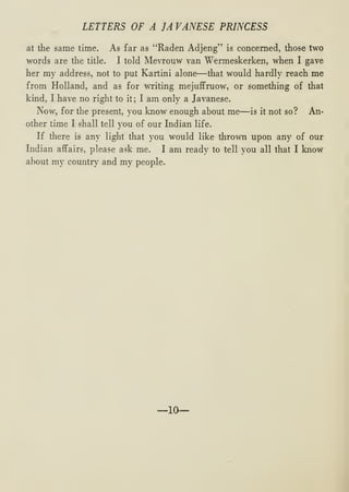 Raden adjeng kartini-Letters of a Javanese Princess | PDF