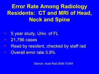 Rad errors causes and cures india 9 23 | PPTX