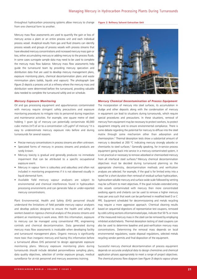 Managing Mercury in Hydrocarbon Processing Plants During Turnarounds | PDF