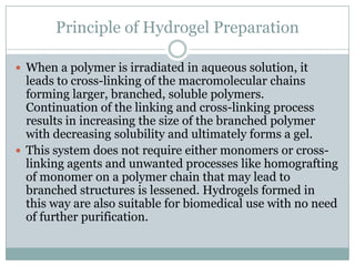 Radiation for the preparation of biogels | PPT