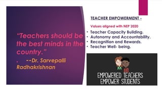 Dr.Sarvapalli Radhakrishnan :life, philosophy, achievements | PPTX