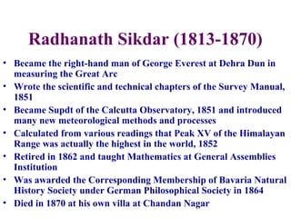 Radhanath sikdar | PPT