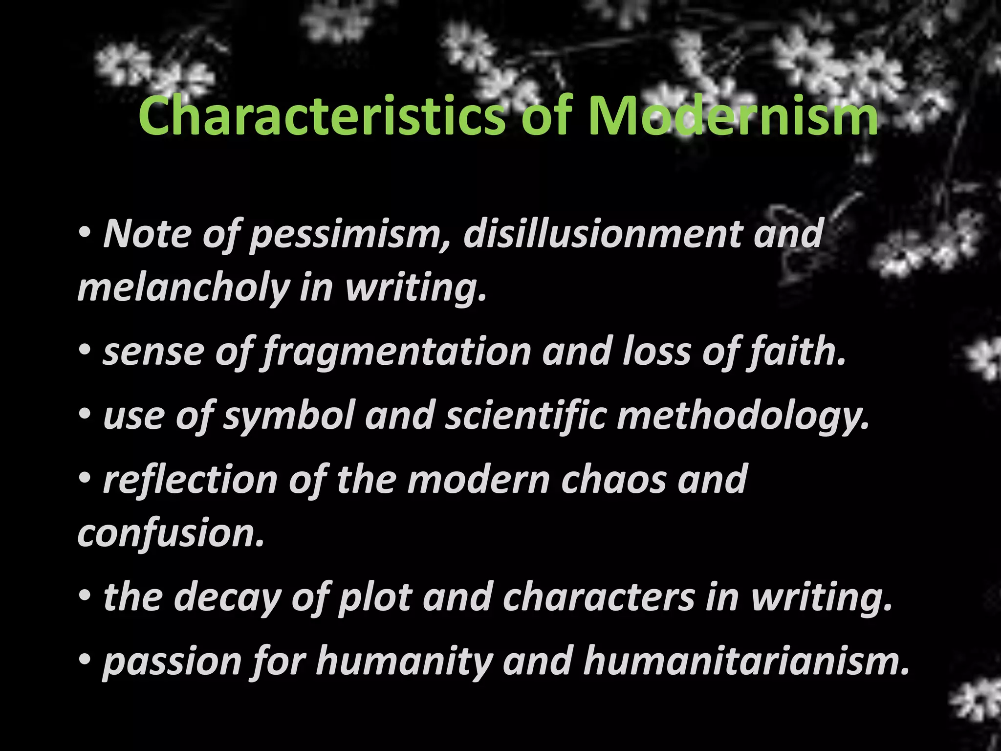 General Characteristics Of Modern Age | PPTX