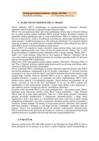 PDCA: ISO 9001:2008 principi i zahtjevi u praksi | PDF