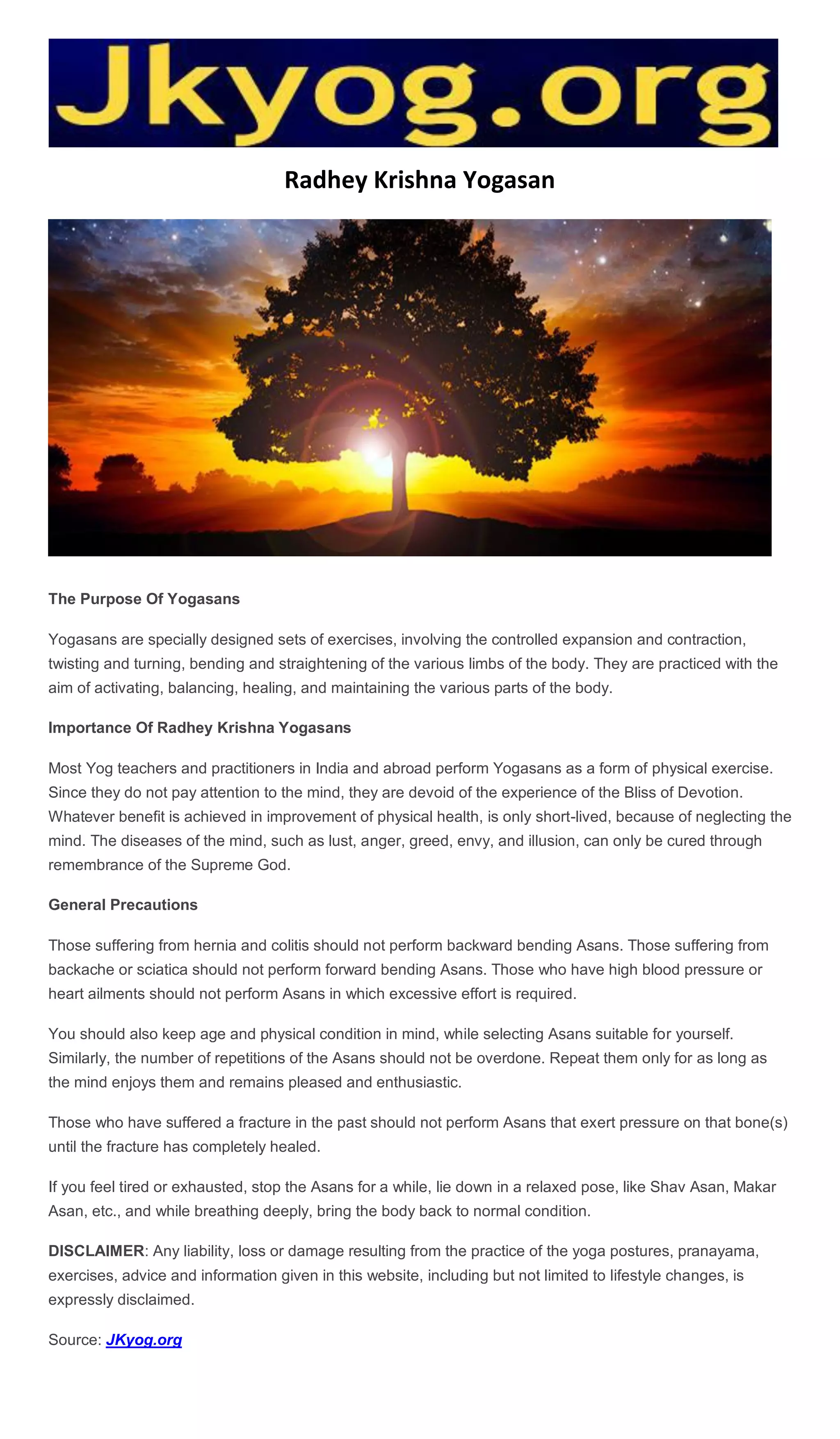 Radhey krishna yogasan | PDF