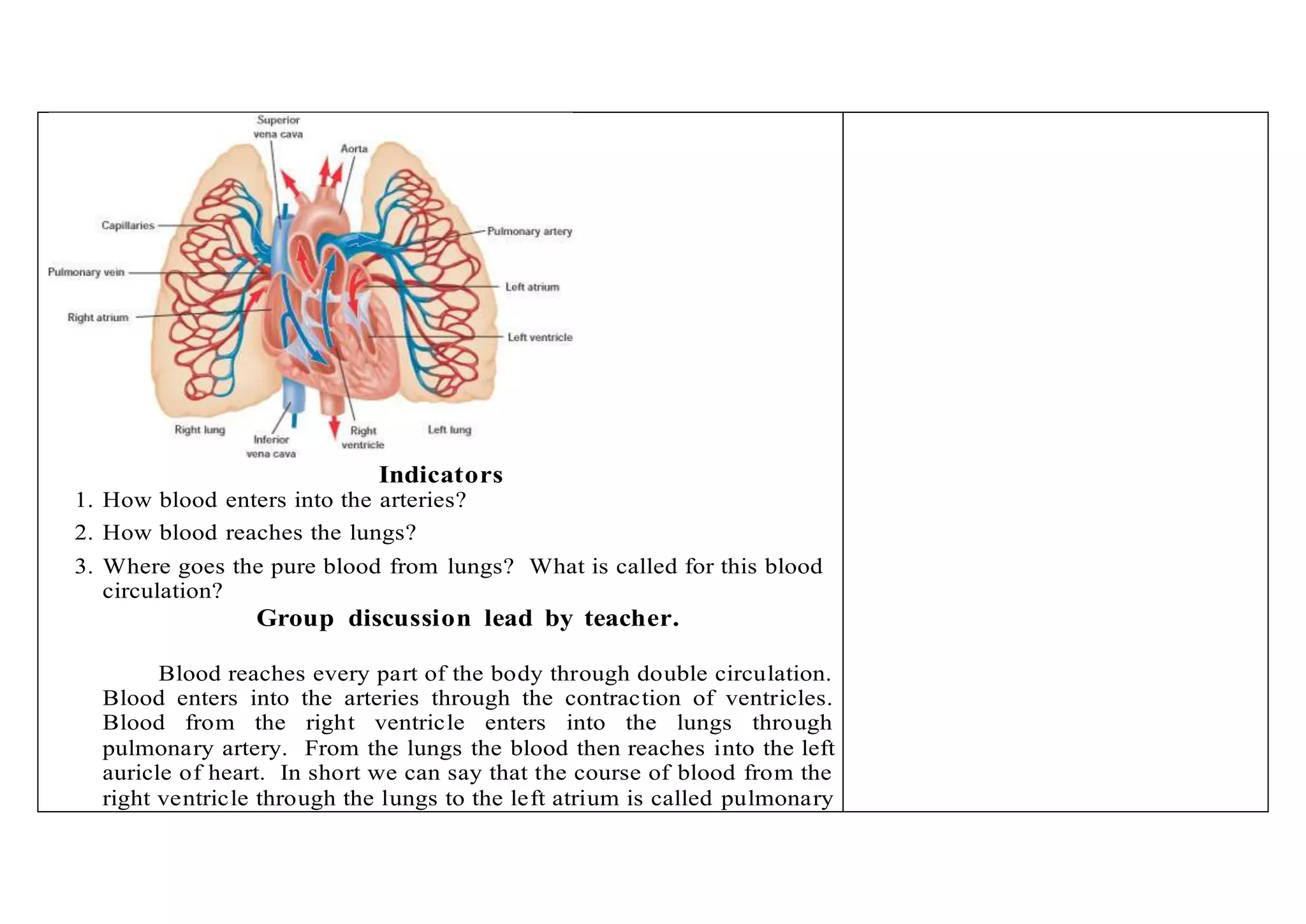 Innovative lesson plan | DOCX | Heart and Cardiovascular Diseases ...