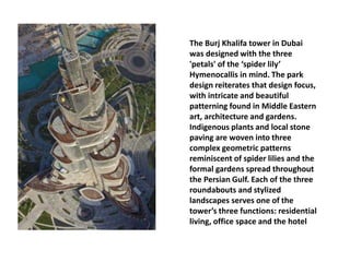 Burj Khalifa Park and Plaza | PPTX