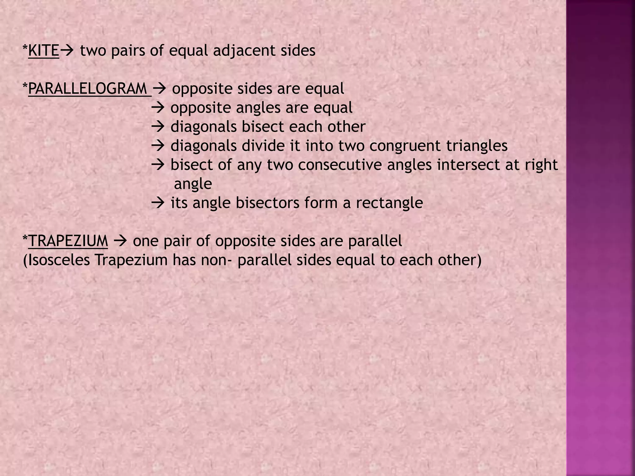 BASICS OF QUADRILATERALS | PPTX