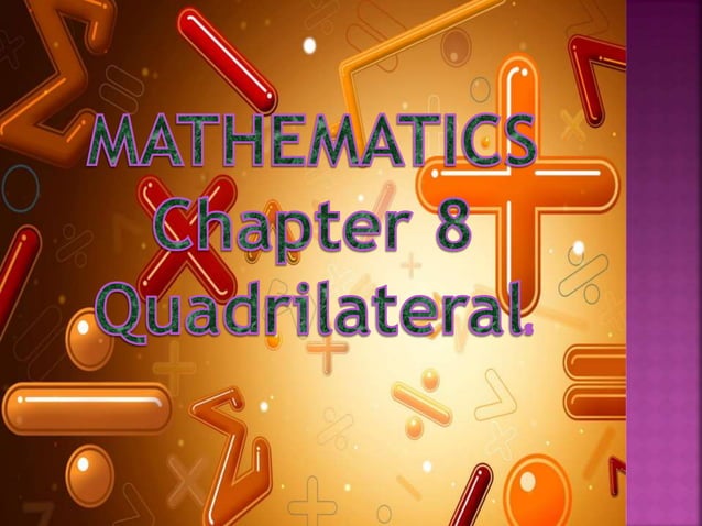 BASICS OF QUADRILATERALS | PPTX