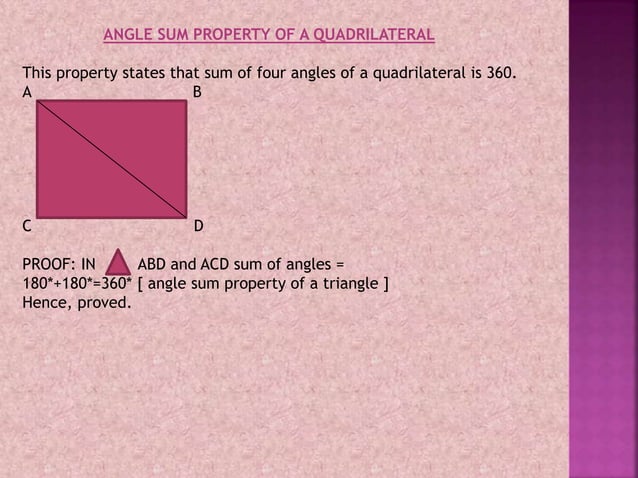 Basics of Quadrilaterals | PPTX